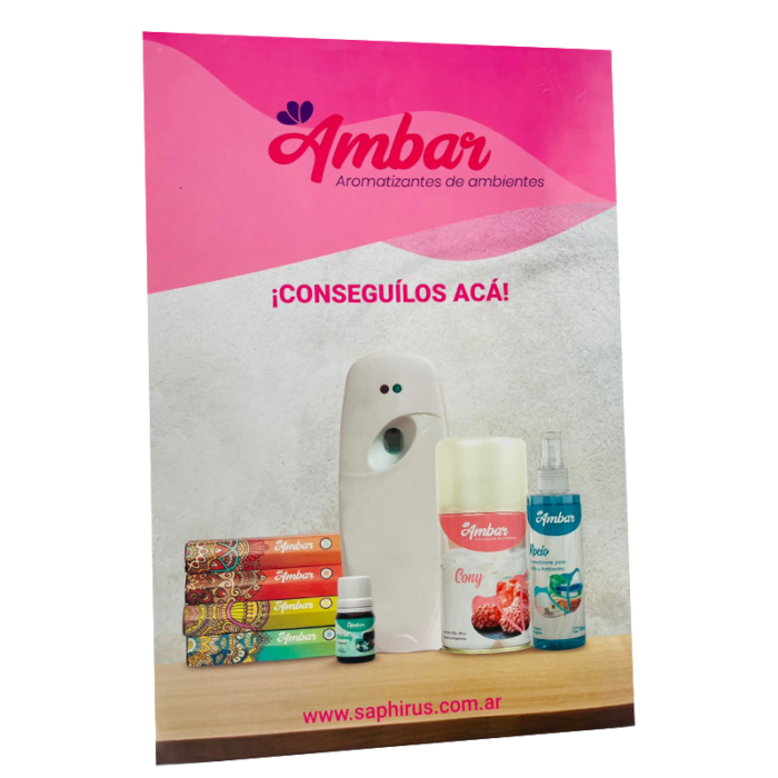 AFICHE SAPHIRUS FAMILIA DE PRODUCTOS ÁMBAR – McLimp
